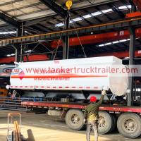 China Carbon Steel 10000 Liters Diesel Gasoline Fuel Tanker Body for sale