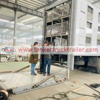 China 7.6 Meters Stainless Steel Livestock Transport Truck Body For Farms for sale