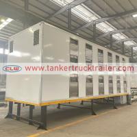 China 7.6 Meters Stainless Steel Livestock Transport Truck Body For Farms for sale