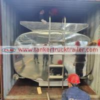 China 10 Cubic Meter 10000 Liters Stainless Steel Water Tanker Truck Body for Drinking for sale
