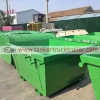 China 8cbm 8000 Liters Skip Loder Garbage Truck Bin for Waste Collection for sale