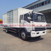 China HOWO 4x2 8 Ton Light Duty Box Truck for Goods Transport for sale
