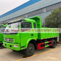 China Small Dongfeng 5 Tons Self-Unloading Garbage Truck for Construction Debris for sale