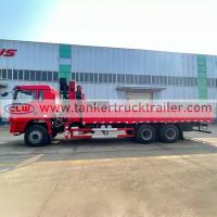 China Shacman 6X4 10 Ton Truck Mounted Folding Crane for Construction Projects for sale