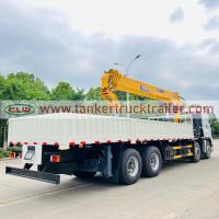 China ISUZU 8x4 16TON Straight Boom Crane Truck for Engineering Projects for sale
