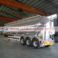 China 28000 Liters Stainless Steel 28 Cubic Meters Bulk Powder Transport Trailer for sale