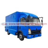 China HOWO 4x2 Mobile P4 High Refresh LED Advertising Truck for Events and Promotions for sale