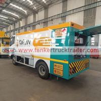 China HOWO 4x2 6000L Square Fuel Tank Truck with Fuel Dispenser for sale