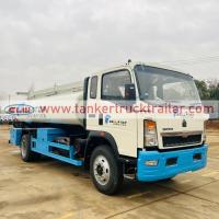 China HOWO 10000L Mobile Fuel Bowser Truck with Dual Compartments for sale