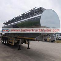 China 3 Axles 30tons 60000 Liters Stainless Steel Bulk Feed Tanker Trailer for Poultry Farms for sale