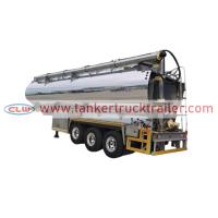 China 3 Axles 30tons 60000 Liters Stainless Steel Bulk Feed Tanker Trailer for Poultry Farms for sale