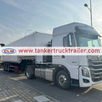 China High Capacity 40tons 75,000 Liters Feed Tanker Bulker for Livestock Farms for sale