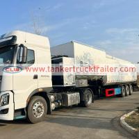 China High Capacity 40tons 75,000 Liters Feed Tanker Bulker for Livestock Farms for sale