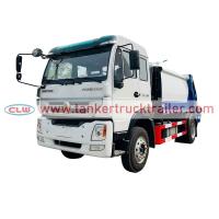 China HOWO 4x4 8CBM Rear Loader Compressed Waste Collection Truck for sale