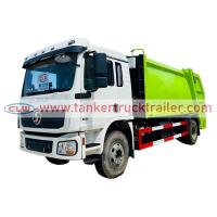 China Shacman L3000 4x2 10CBM Garbage Compactor Truck with Hydraulic Compression System for sale