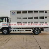 China Sinotruk HOWO 6 meters Aluminum Alloy 4x2 Livestock Transport Truck for Farms for sale