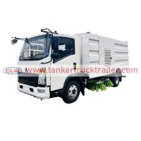 China Sinotruk HOWO 5500 Liters Road Cleaning Road Sweeper Truck for Municipal Cleaning for sale