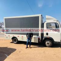 China HOWO 4×2 RHD Outdoor Digital Mobile LED Display Truck for sale