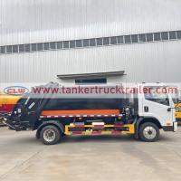 China FAW Right Hand Drive 5CBM Rear Loader Garbage Compactor Truck for sale