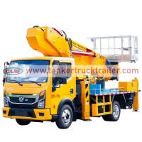 China Dongfeng 32 Meter Straight Arm High Altitude Work Vehicle Aerial Platform Truck for sale