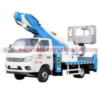 China Foton 18m Aerial Work Platform Truck with Telescopic Boom for sale