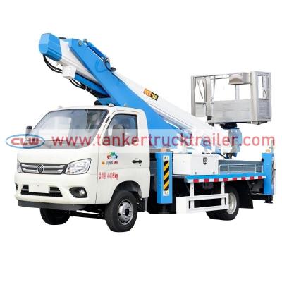 China Foton 18m Aerial Work Platform Truck with Telescopic Boom for sale