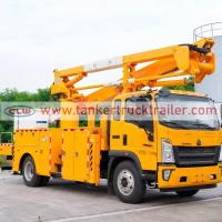 China HOWO 36m Insulated Aerial Lift Truck for Power Line Maintenance for sale