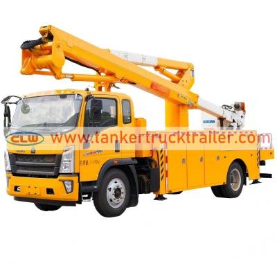 China HOWO 36m Insulated Aerial Lift Truck for Power Line Maintenance for sale