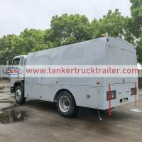China Customized Sinotruk HOWO 4x2 6000L Square Fuel Tanker Truck with Two Fuel Dispensers for sale