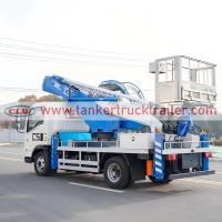 China HOWO 28m Telescopic Boom Aerial Work Platform Truck for Maintenance for sale