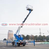 China HOWO 28m Telescopic Boom Aerial Work Platform Truck for Maintenance for sale