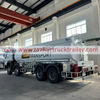 China Sinotruk HOWO 8X4 25CBM/25,000L Fuel Tank Transport Truck for sale
