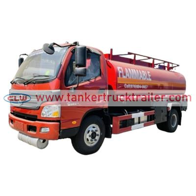 China FOTON 8000L 4x2 Mobile Fuel Bowser Truck for sale