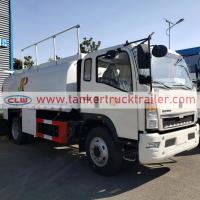 China Sinotruk HOWO 10000 Liters Mobile Oil Tanker Truck with Dispenser for sale