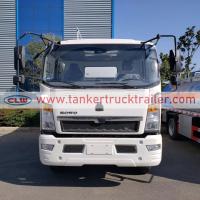 China Sinotruk HOWO 10000 Liters Mobile Oil Tanker Truck with Dispenser for sale