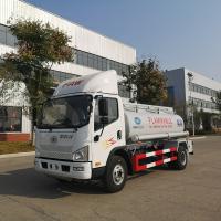 China FAW 4×2 6000L Oil Tanker Truck with Dispenser for sale