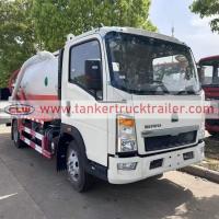 China HOWO 4x2 5CBM Septic Tank Vacuum Sewer Truck for sale