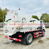 China Foton 8 CBM Septic Waste Vacuum Tanker Sewer Suction Truck for sale