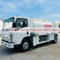 China ISUZU Mobile 6000L Fuel Bowser Truck with Two Dispensers for sale