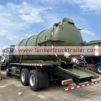 China HOWO 6x4 15CBM Vacuum Sewer Tank Truck for Wastewater Management for sale