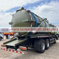 China HOWO 6x4 15CBM Vacuum Sewer Tank Truck for Wastewater Management for sale