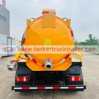 China HOWO 4x2 RHD 5CBM Vacuum Tanker Waste Suction Truck for sale