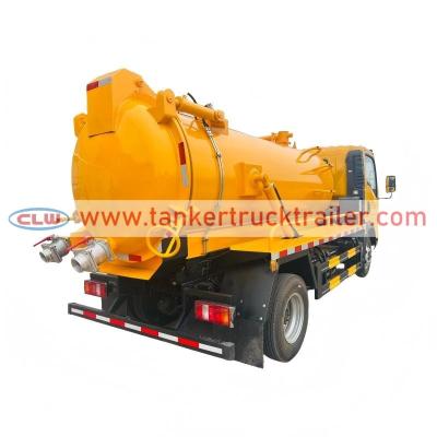 China HOWO 4x2 RHD 5CBM Vacuum Tanker Waste Suction Truck for sale