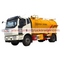 China FAW 4x2 10000 litres Vacuum Sewage Tanker Truck for Waste Collection for sale