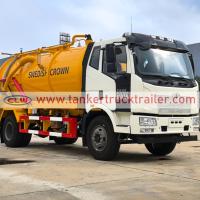China FAW 4x2 10000 litres Vacuum Sewage Tanker Truck for Waste Collection for sale