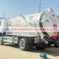 China Sinotruk HOWO 4x2 12000 litres Vacuum Sewage Tanker Truck for Saint Kitts and Nevis for sale