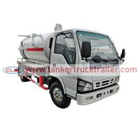 China ISUZU 4X2 6000liters Sewage Collection Truck for Waste Management for sale