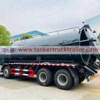 China FAW RHD 8X4 25,000L Vacuum Sewage Suction Tank Truck for Sewage Cleaning for sale