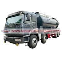 China FAW RHD 8X4 25,000L Vacuum Sewage Suction Tank Truck for Sewage Cleaning for sale