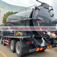 China FAW RHD 8X4 25,000L Vacuum Sewage Suction Tank Truck for Sewage Cleaning for sale